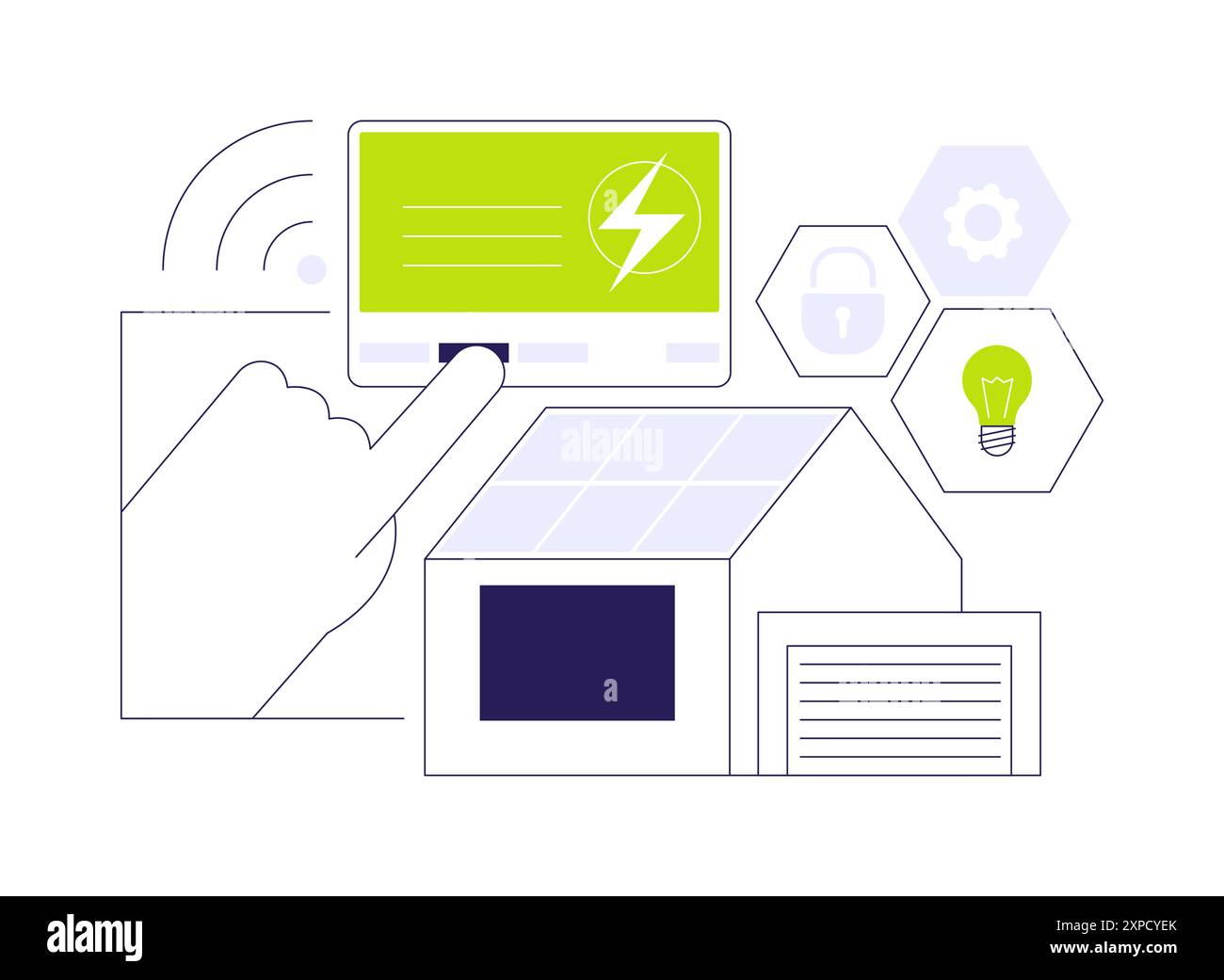 House using energy Stock Vector Images - Alamy