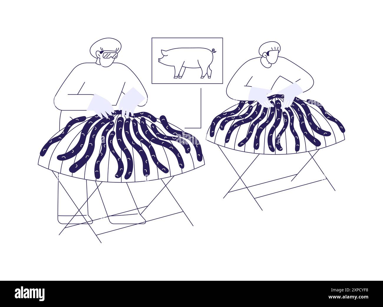 Sun-dried meat abstract concept vector illustration Stock Vector Image ...