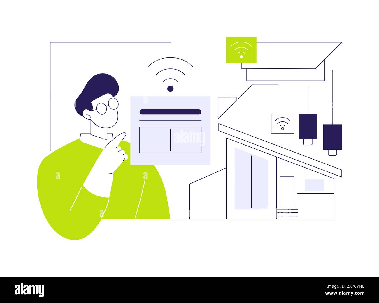 Smart sensors abstract concept vector illustration Stock Vector Image ...