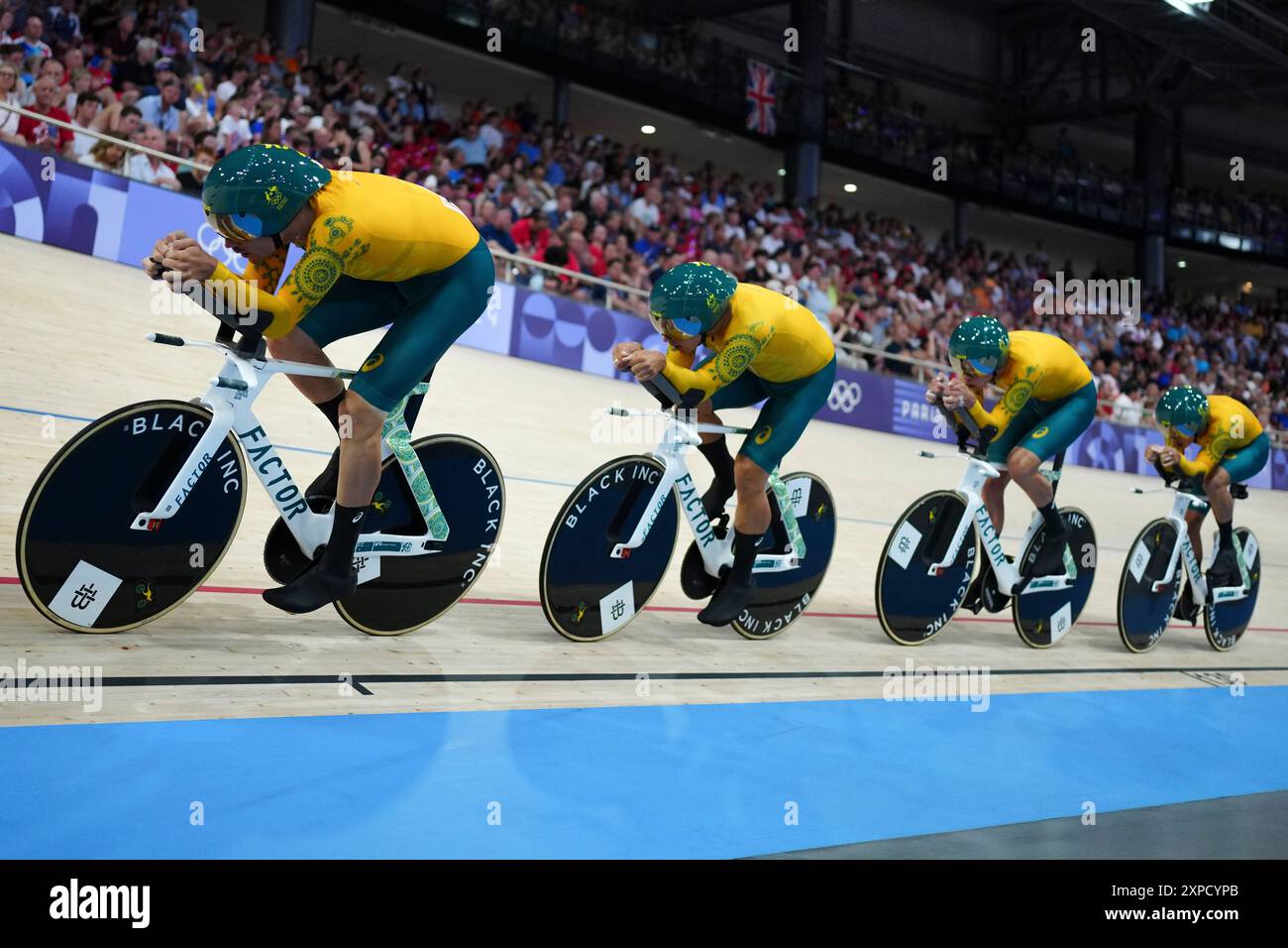Oliver Bleddyn of Team Australia, Sam Welsford of Team Australia, Conor ...
