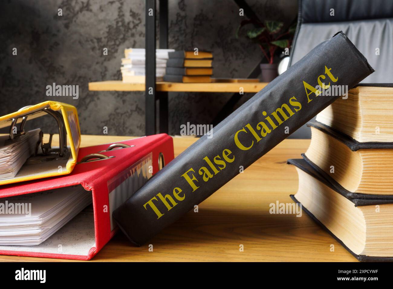 The False Claims Act FCA near the book and folders Stock Photo - Alamy