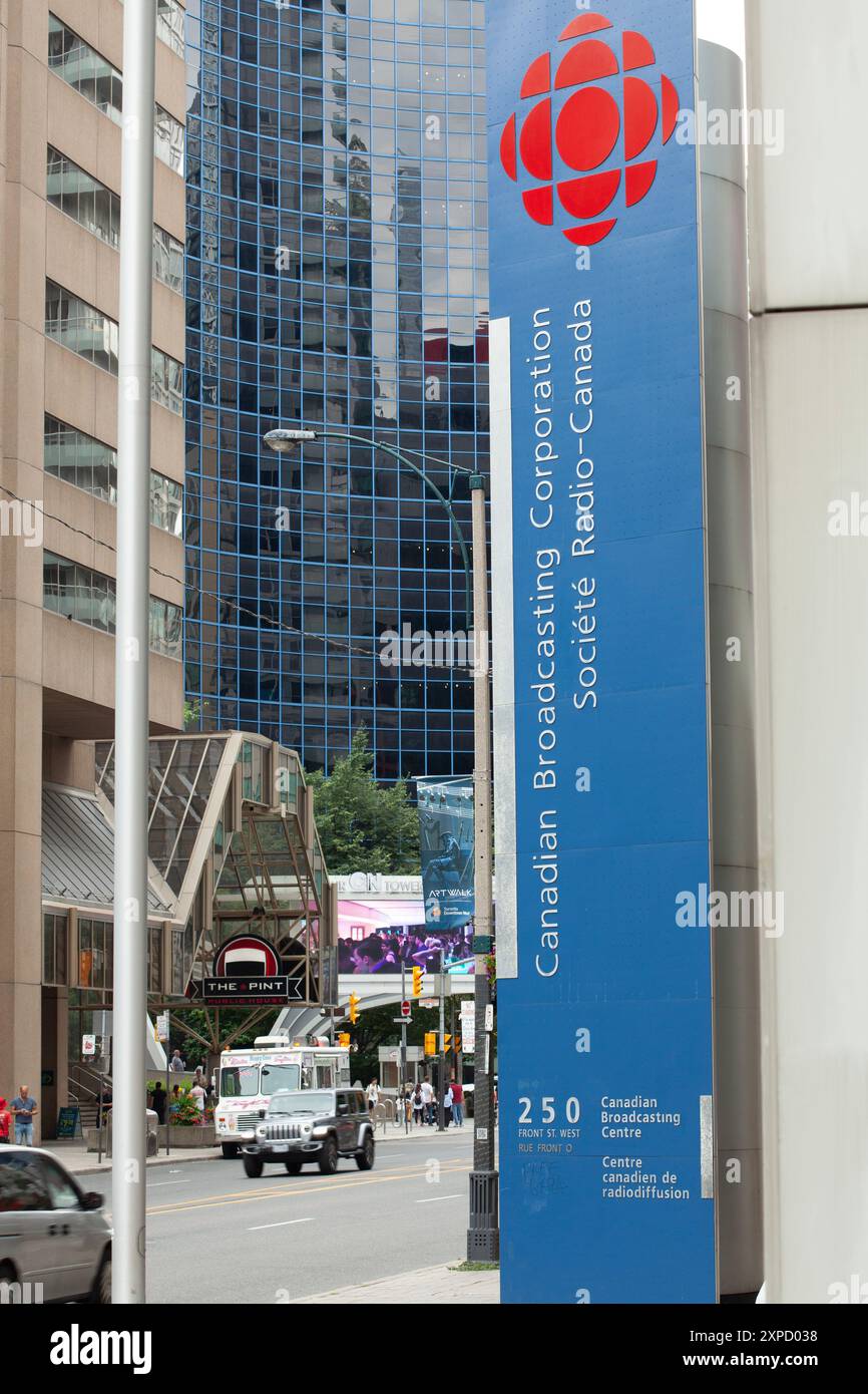 The Canadian Broadcasting Centre is located at 250 Front Street West ...