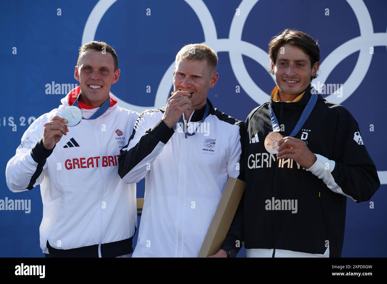 PARIS, FRANCE. 5th Aug, 2024. Gold medalist Finn Butcher of Team New ...