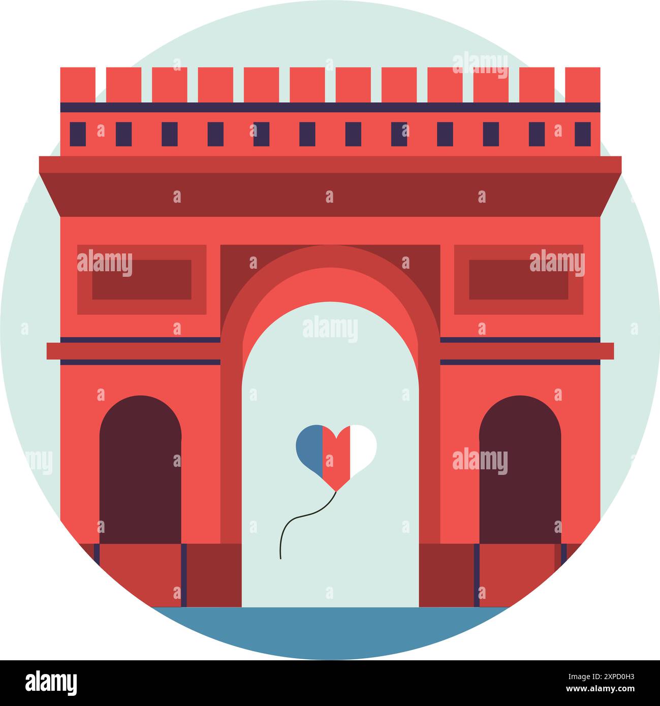 Triumphal Arch Landmark Building Icon Stock Vector Image & Art - Alamy