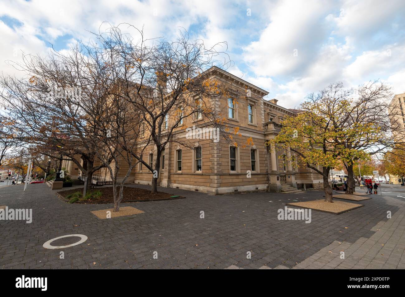 Hobart Town Hall on Macquarie Street, Hobart in Tasmania, Australia, is ...