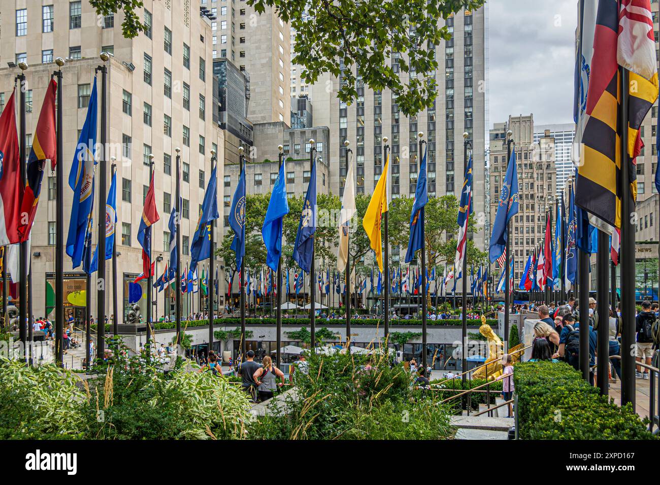 New York, NY, USA - August 3, 2023: Underground concourse of ...