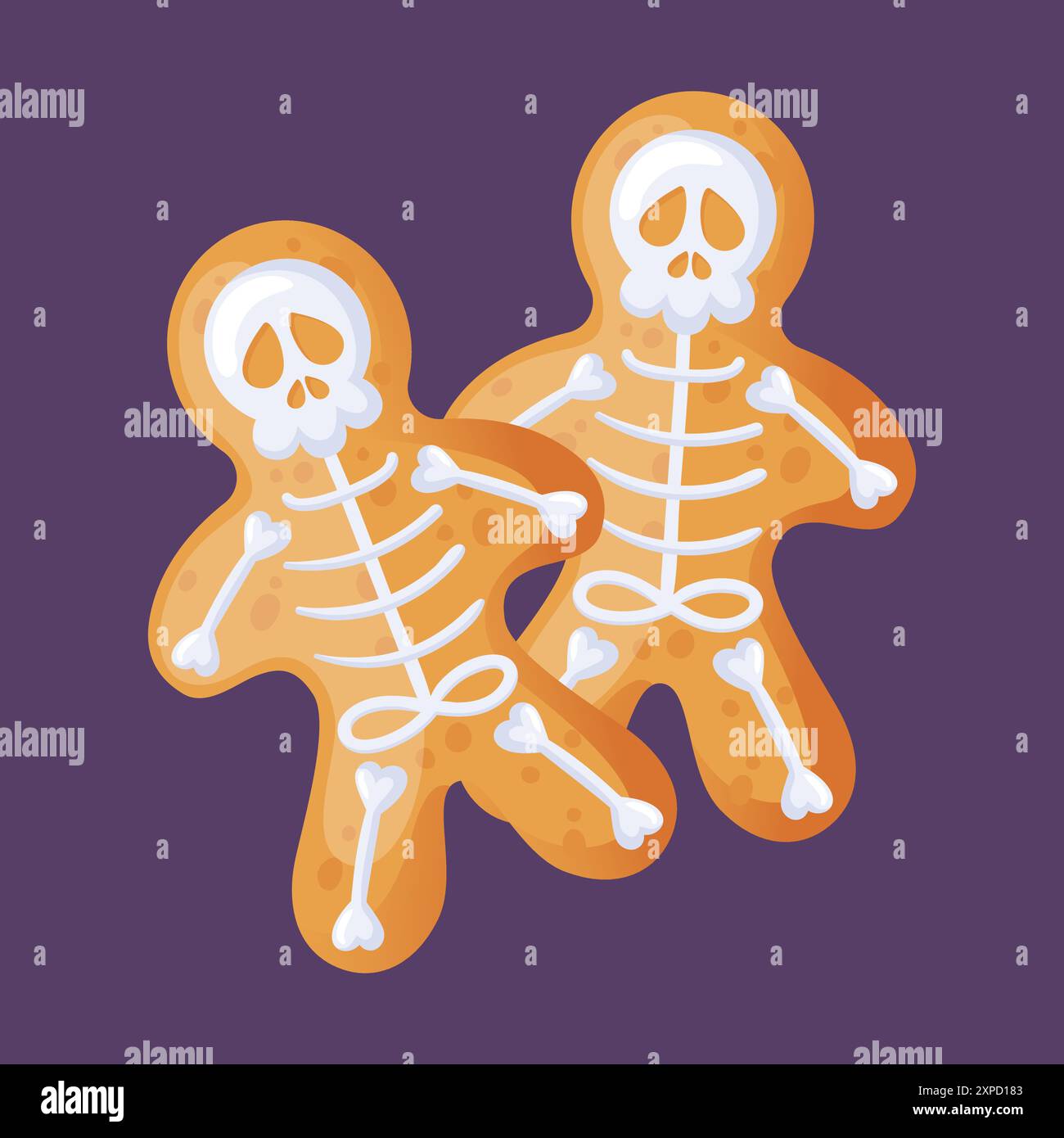 Tasty ginger cookies in Stock Vector Images - Alamy