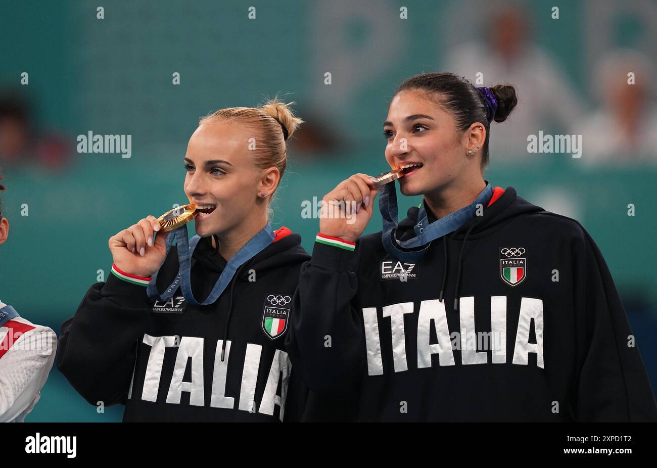 Paris, France. 5th Aug, 2024. Alice D'amato (Italy) wins gold during ...