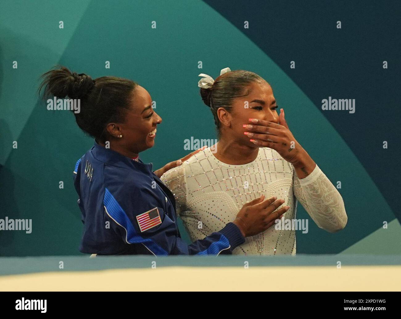 Jordan chiles simone biles hi-res stock photography and images - Alamy