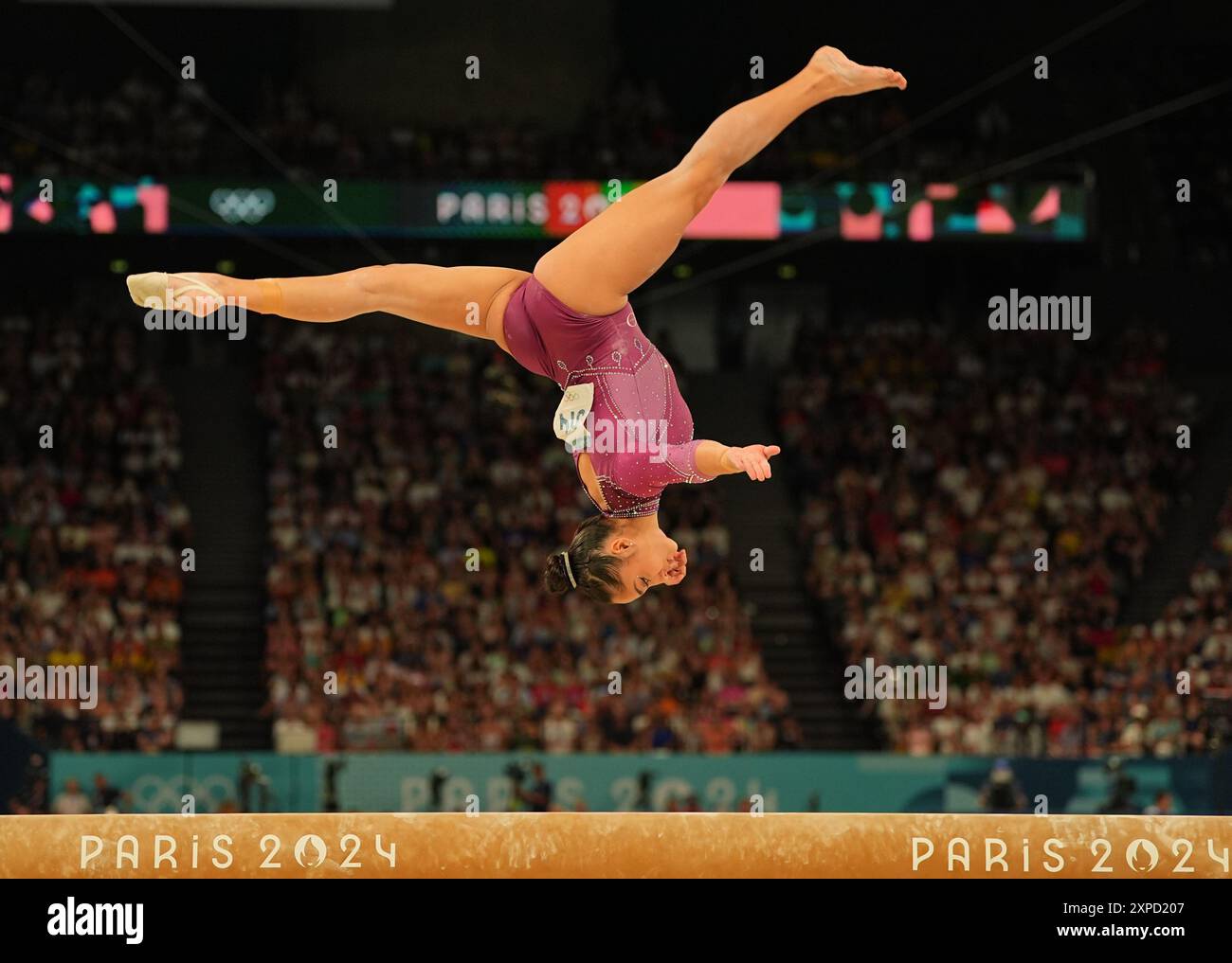 Paris, France. 5th Aug, 2024. Julia Soares (Brazil) competes during the ...