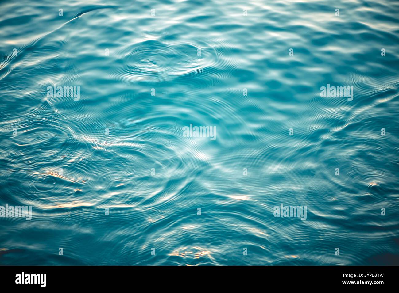Water texture with waves and splashes from fish, natural natural water ...