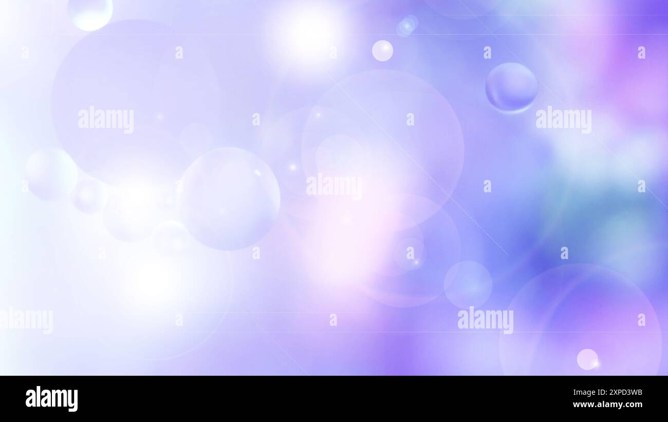 Abstract background bubbles in violet tones. Distortion in water with ...