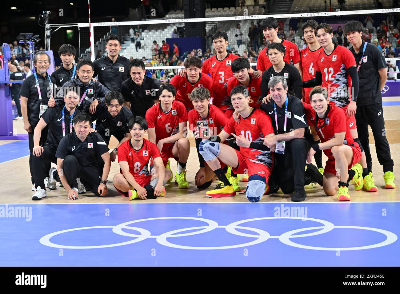 JAPAN (JPN) Team Group, Italy (ITA) vs Japan (JPN), Volleyball Men's ...