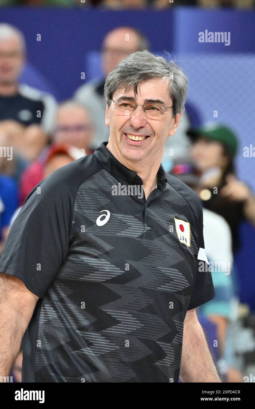 Head Coach BLAIN Philippe (JPN), Italy (ITA) vs Japan (JPN), Volleyball ...