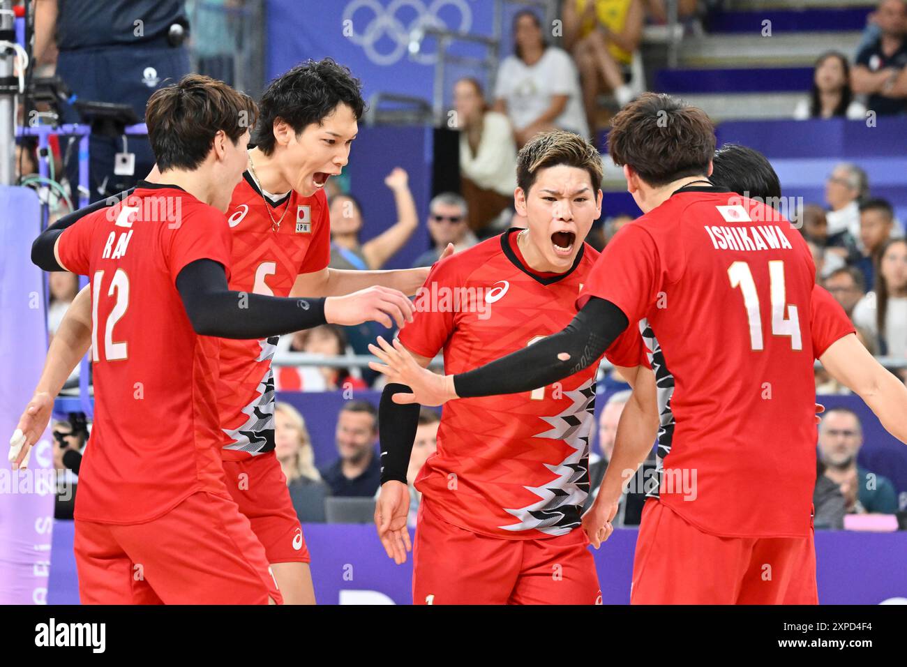 JAPAN (JPN) Team Group, Italy (ITA) vs Japan (JPN), Volleyball Men's ...
