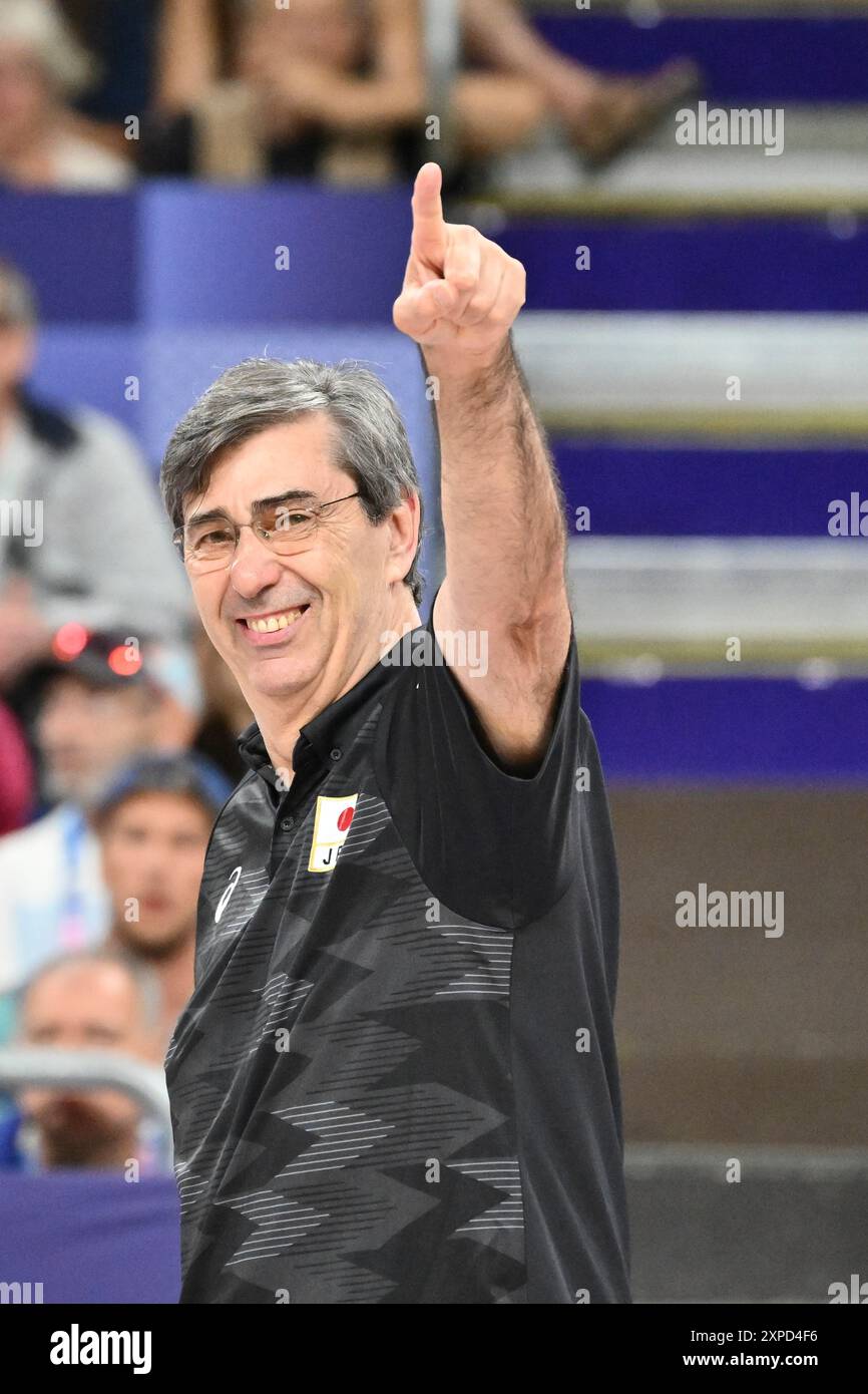 Head Coach BLAIN Philippe (JPN), Italy (ITA) vs Japan (JPN), Volleyball ...