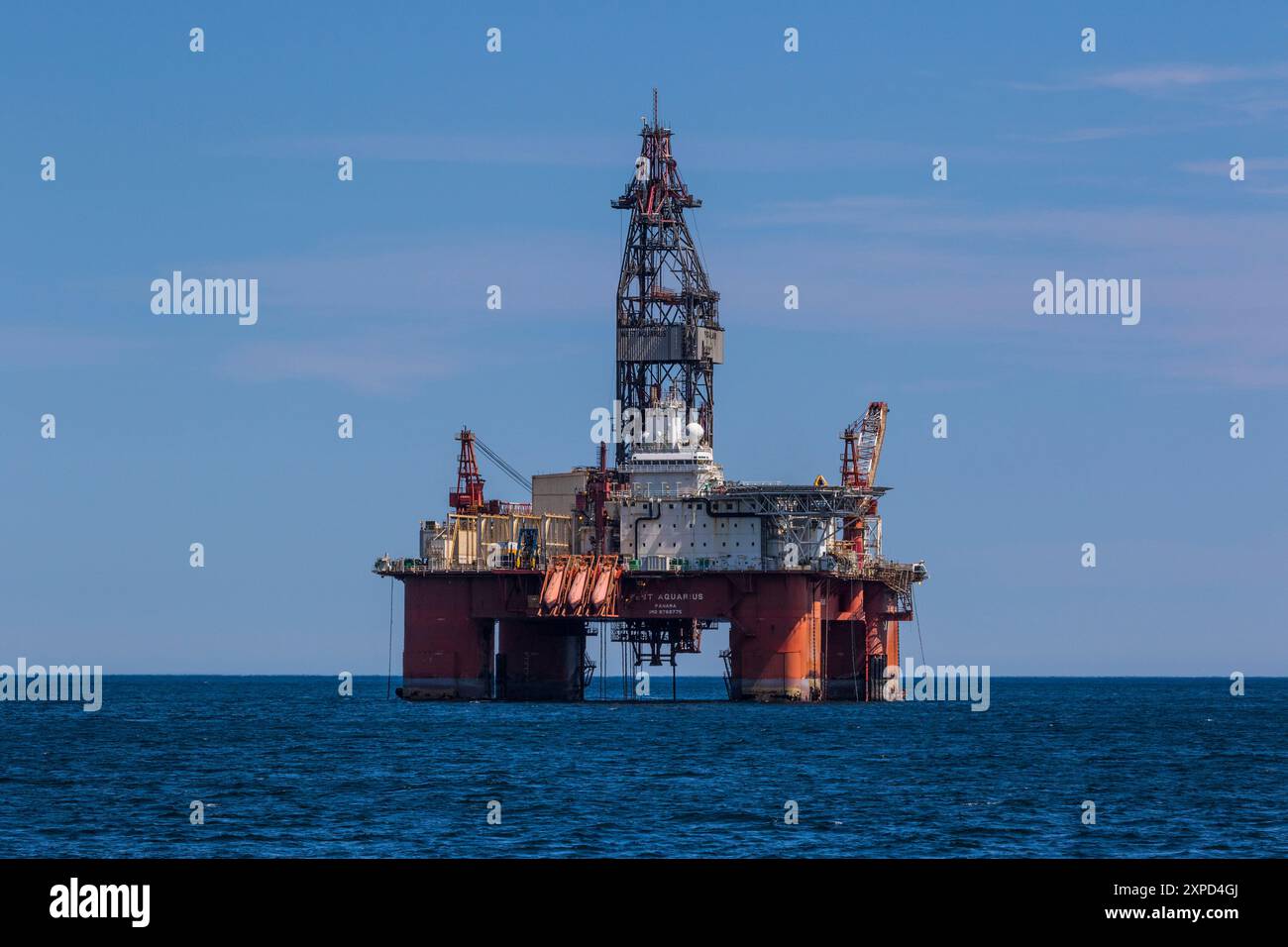 West Aquarius, Oil platform, Bay Bulls, Newfoundland, Canada Stock ...