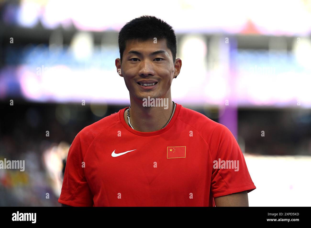 Paris, France. 5th Aug, 2024. Huang Bokai of China reacts before the ...