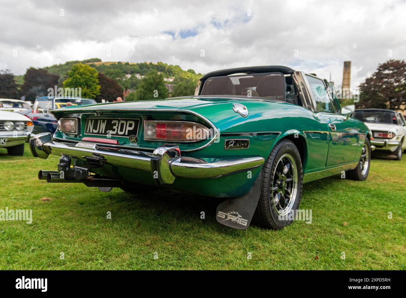 Triumph Stag rear view. Hebden Bridge Vintage Weekend 2024 Stock Photo ...