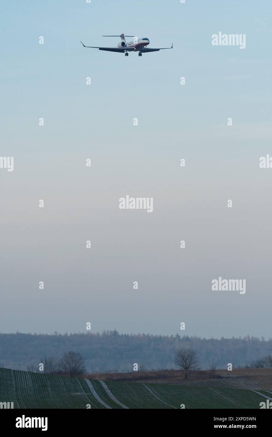 Zurich, Switzerland, January 14, 2024 N-668FX Flex Jet Gulfstream G650 ...