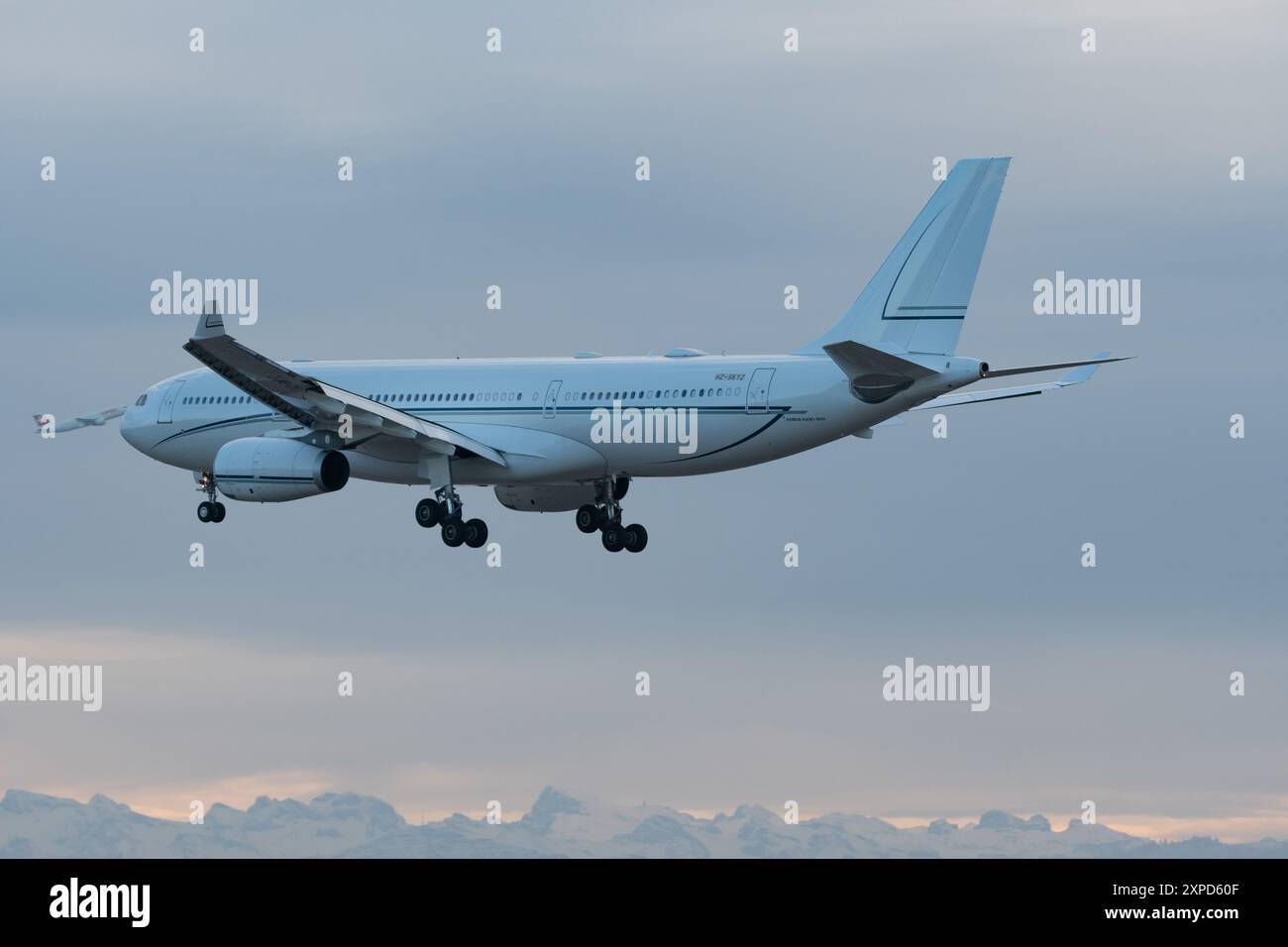 Zurich, Switzerland, January 14, 2024 HZ-SKY2 Sky Prime Aviation Airbus ...