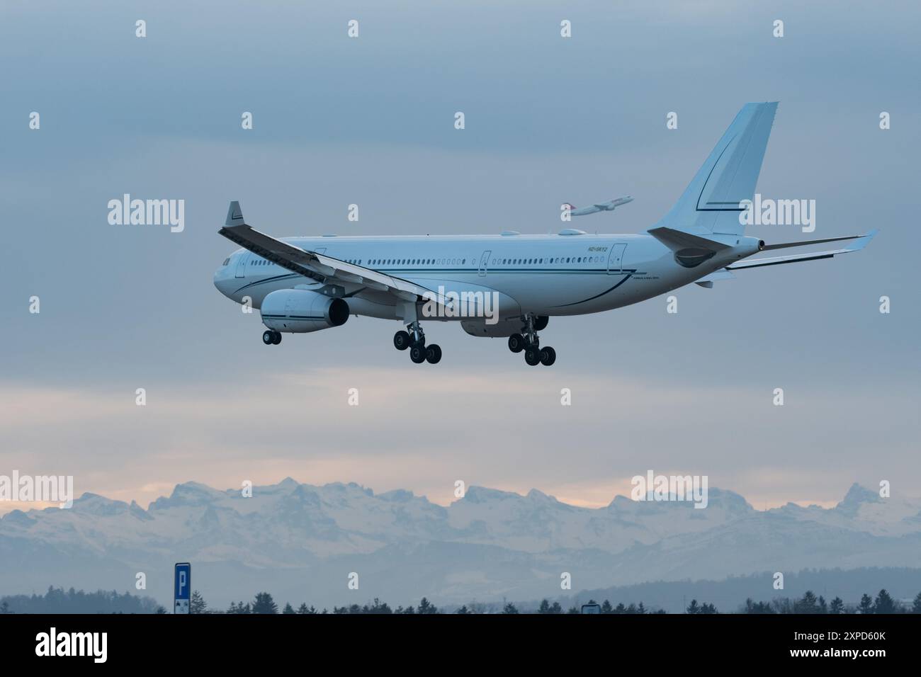 Zurich, Switzerland, January 14, 2024 HZ-SKY2 Sky Prime Aviation Airbus ...