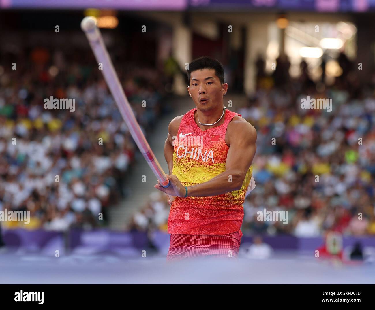 Paris, France. 5th Aug, 2024. Huang Bokai of China competes during the ...