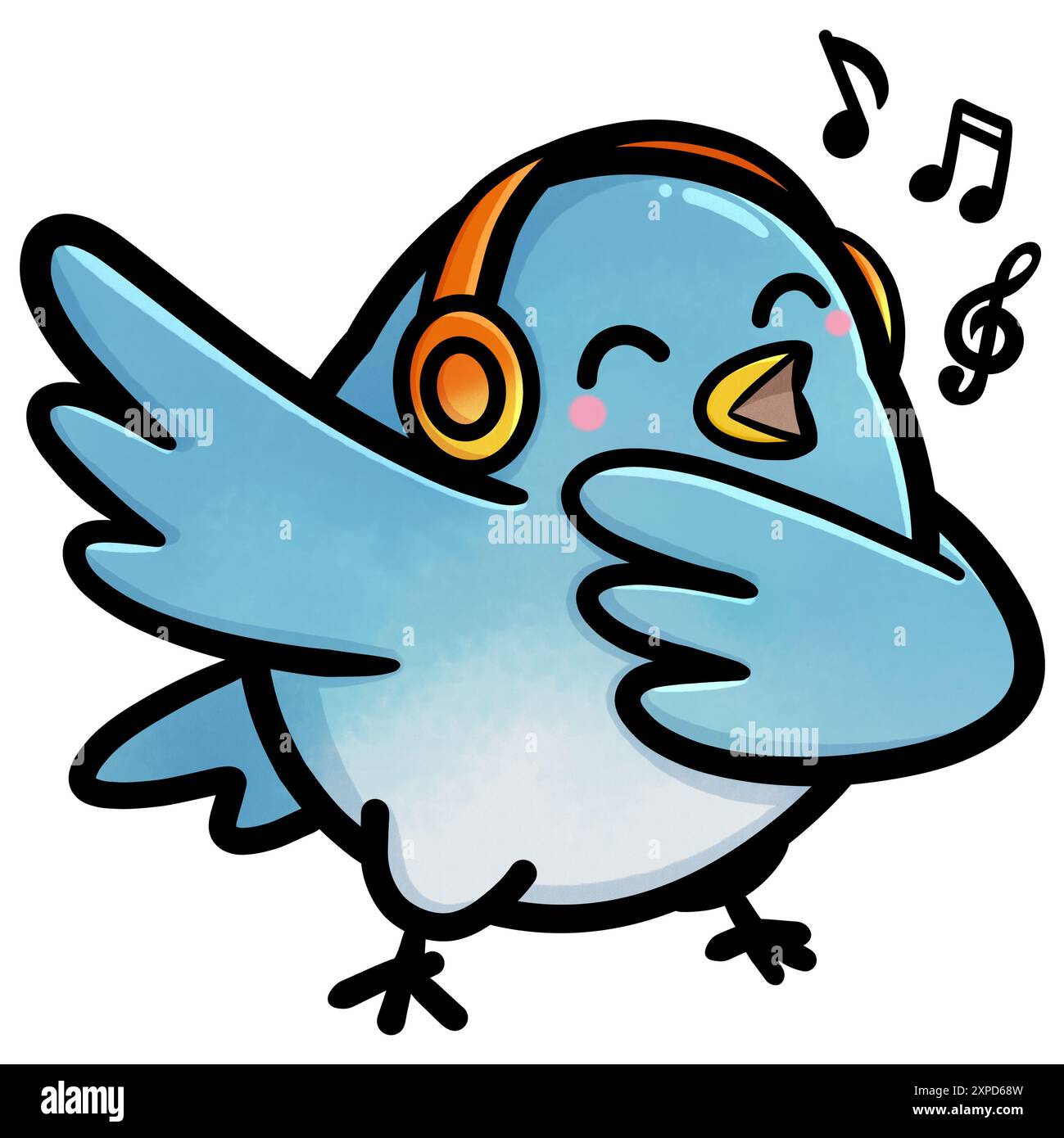 Singing bird drawing hi-res stock photography and images - Alamy