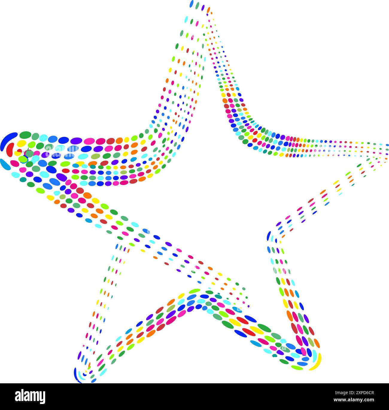 Colorful abstract star on a white background. Vector illustration for ...