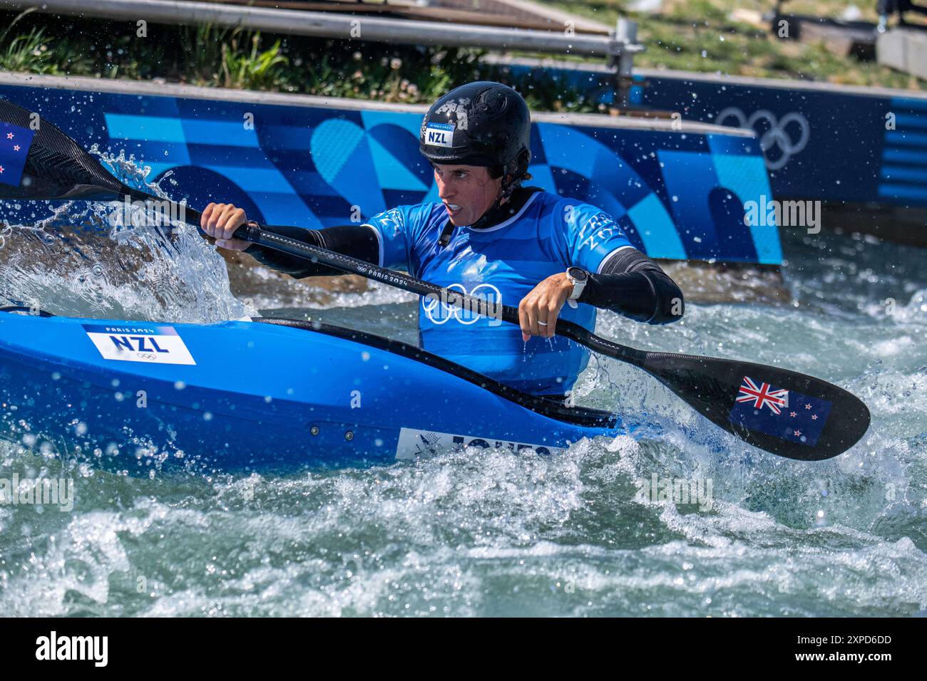 Luuka Jones (NZL), Canoe Slalom, Women's Kayak Cross Semifinal during ...