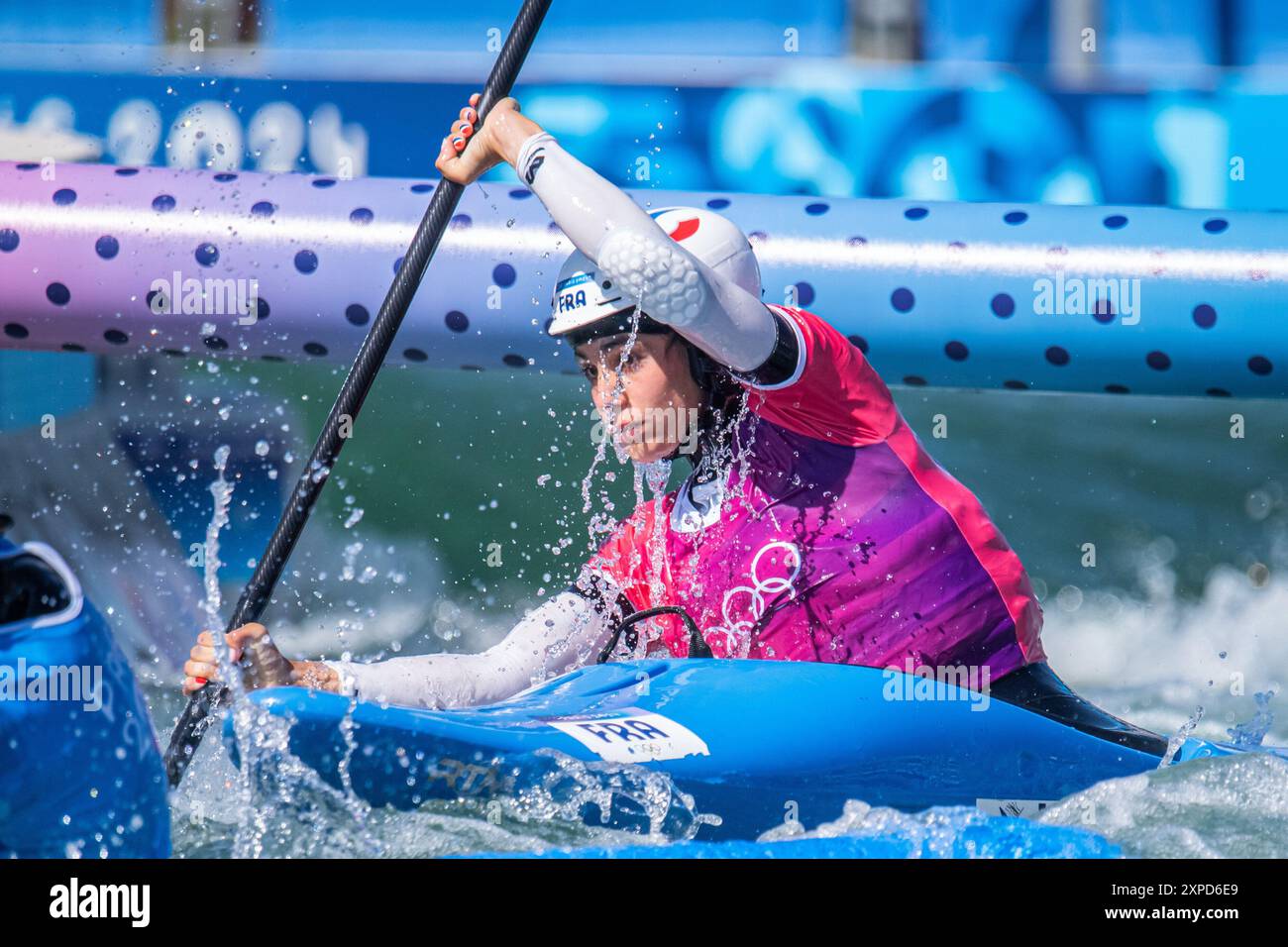 Angele Hug (FRA), Canoe Slalom, Women's Kayak Cross Semifinal during ...