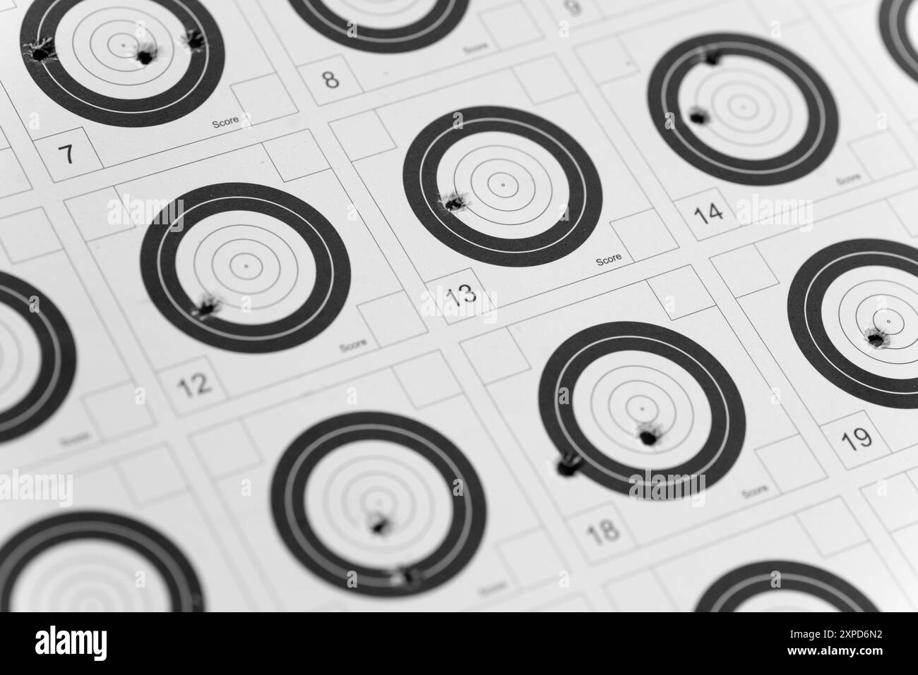 Paper Target for Shooting Stock Photo - Alamy