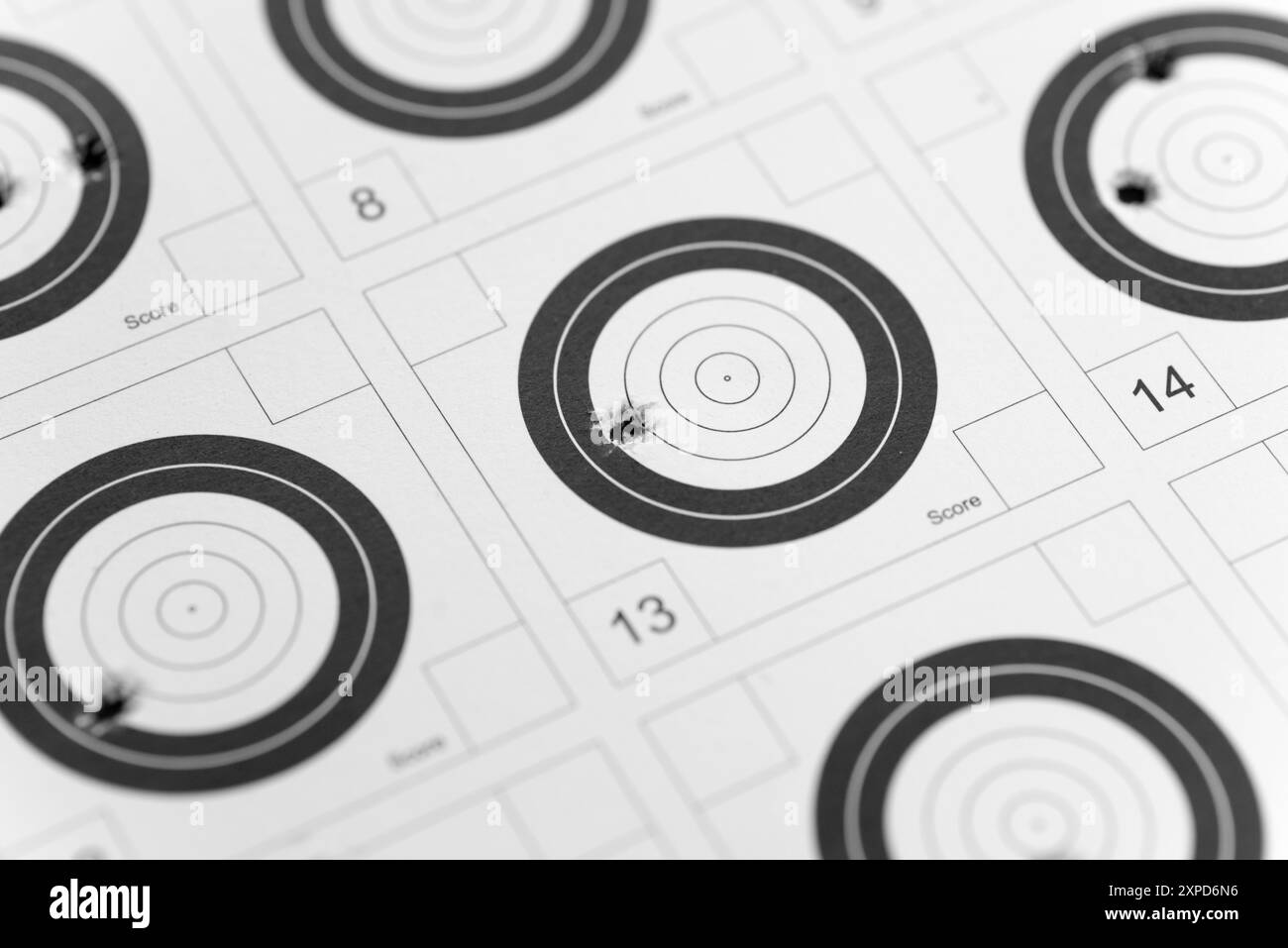 Paper Target for Shooting Stock Photo - Alamy