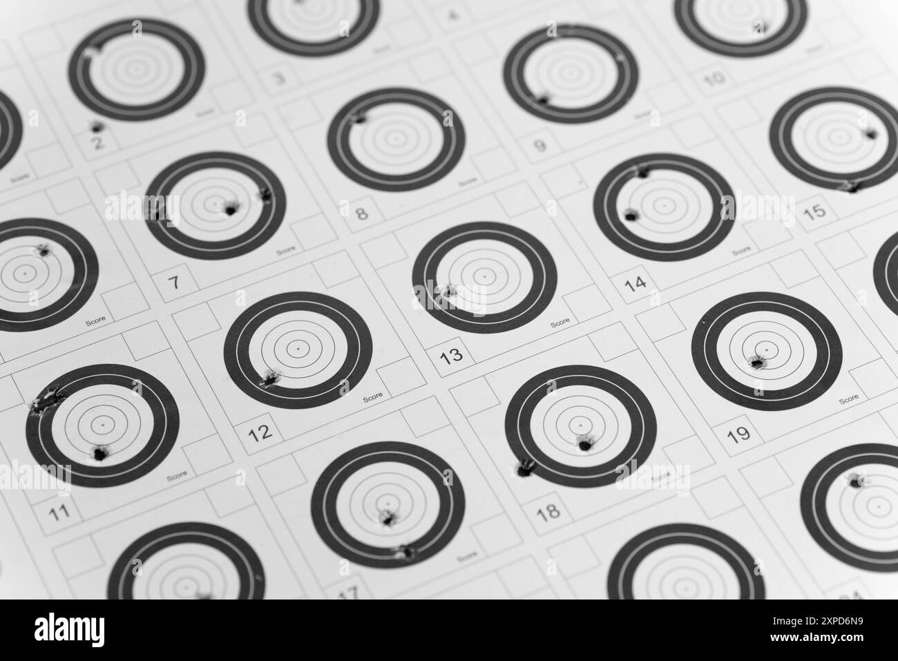 Paper Target for Shooting Stock Photo - Alamy
