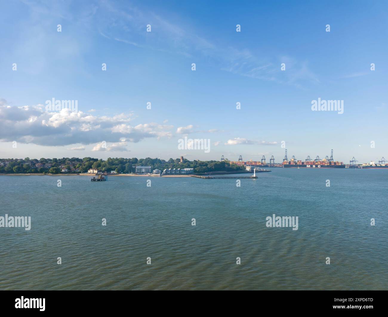 A panoramic view of Shotley Gate, Suffolk, UK Stock Photo - Alamy