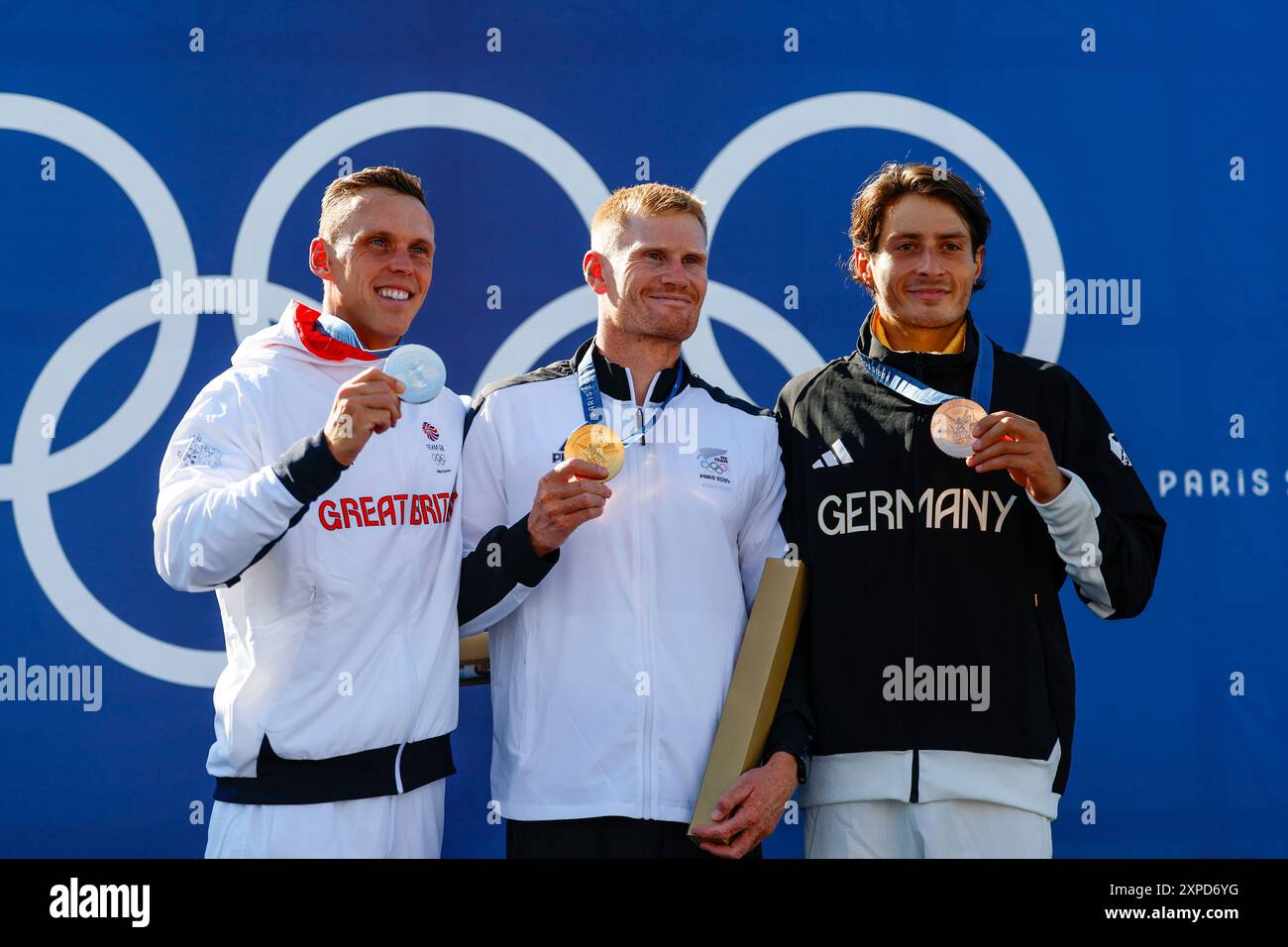Gold medalist Finn Butcher of New Zealand, silver medalist Joseph ...