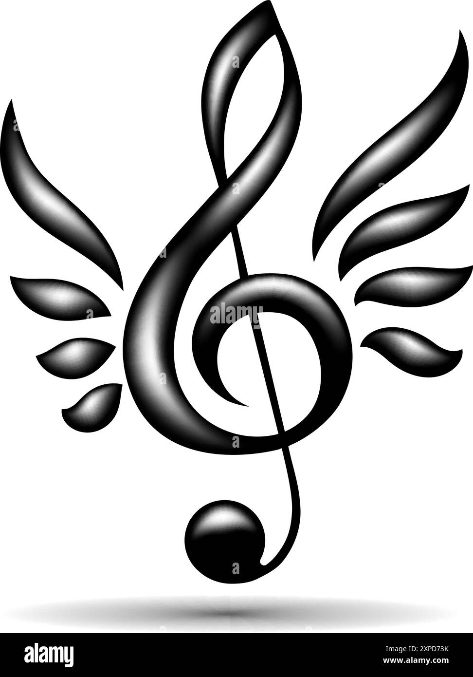 Treble clef Black and White Stock Photos & Images - Alamy