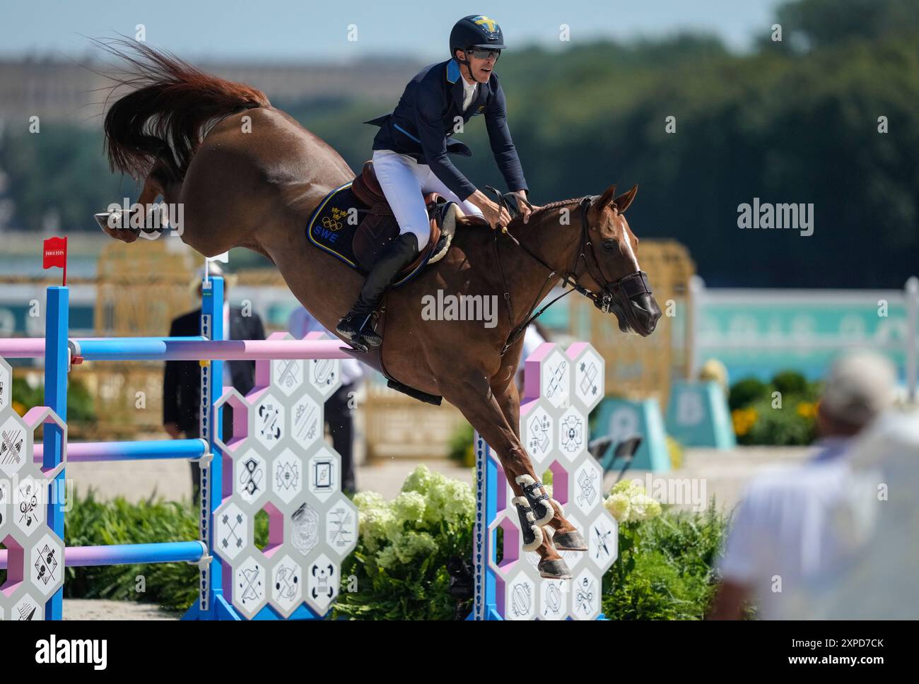 Sweden's Henrik von Eckermann, riding King Edward, during the ...
