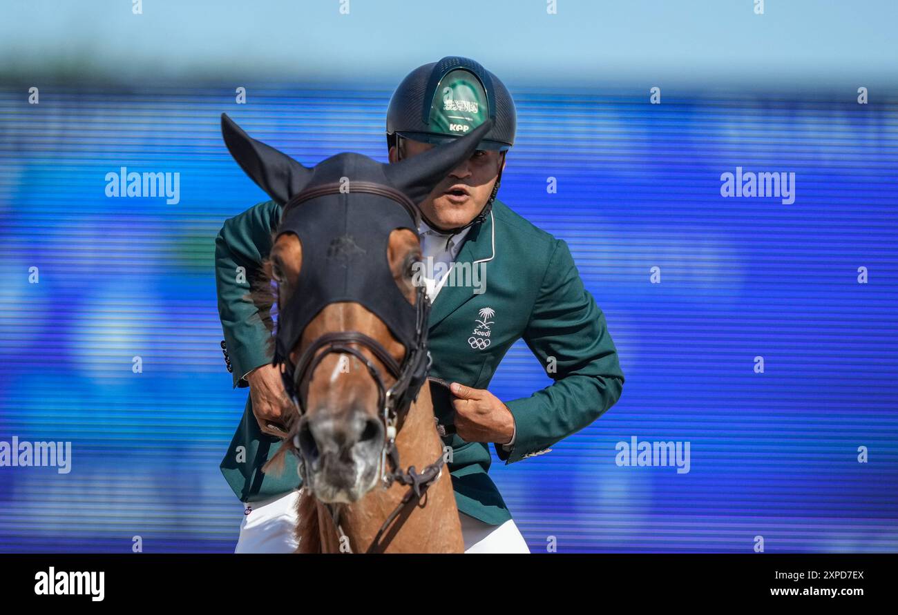Saudi Arabia's Ramzy Al Duhami, riding Untouchable 32, during the ...