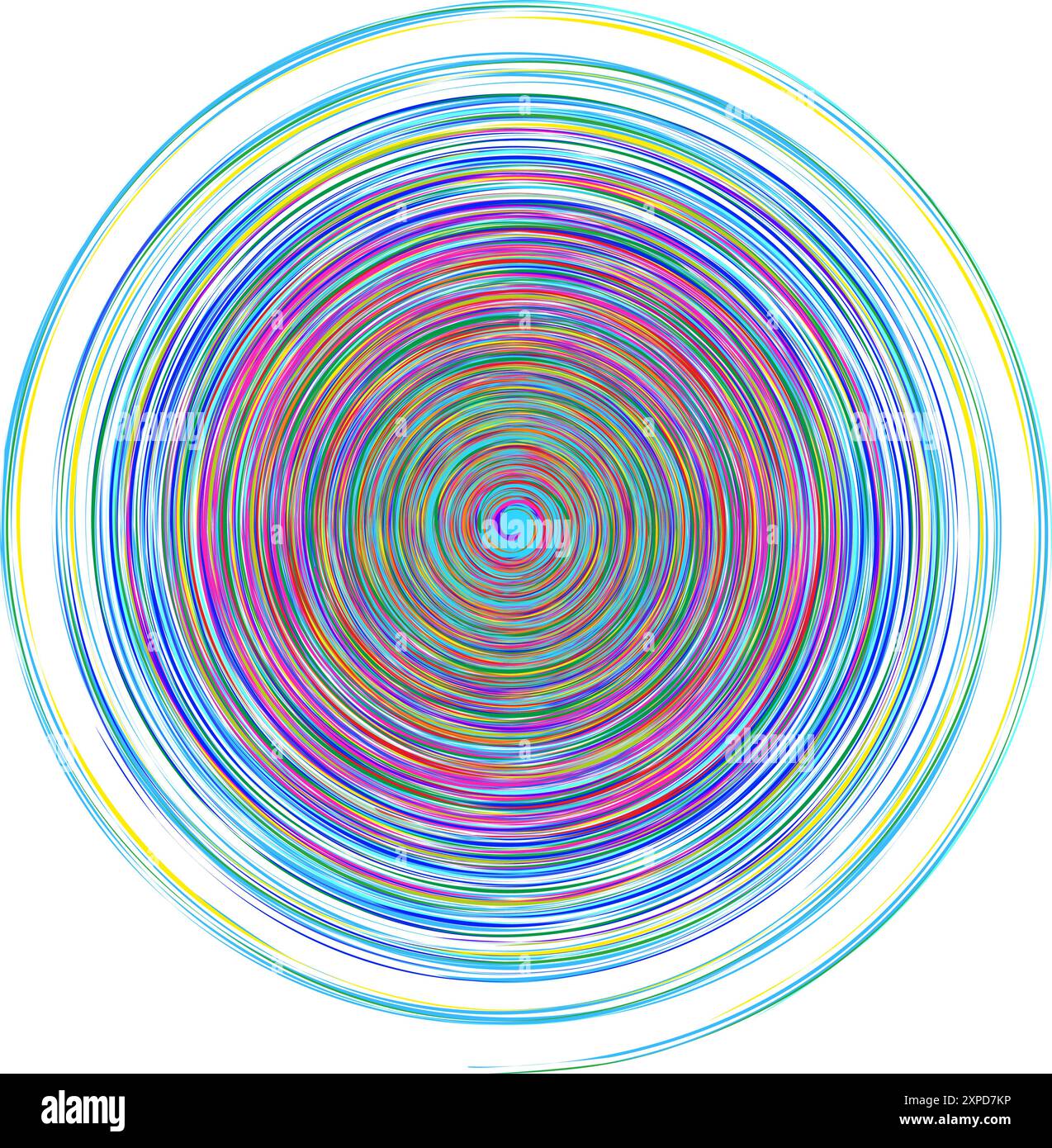 Colorful dotted circle, circular element. Circular, concentric and ...