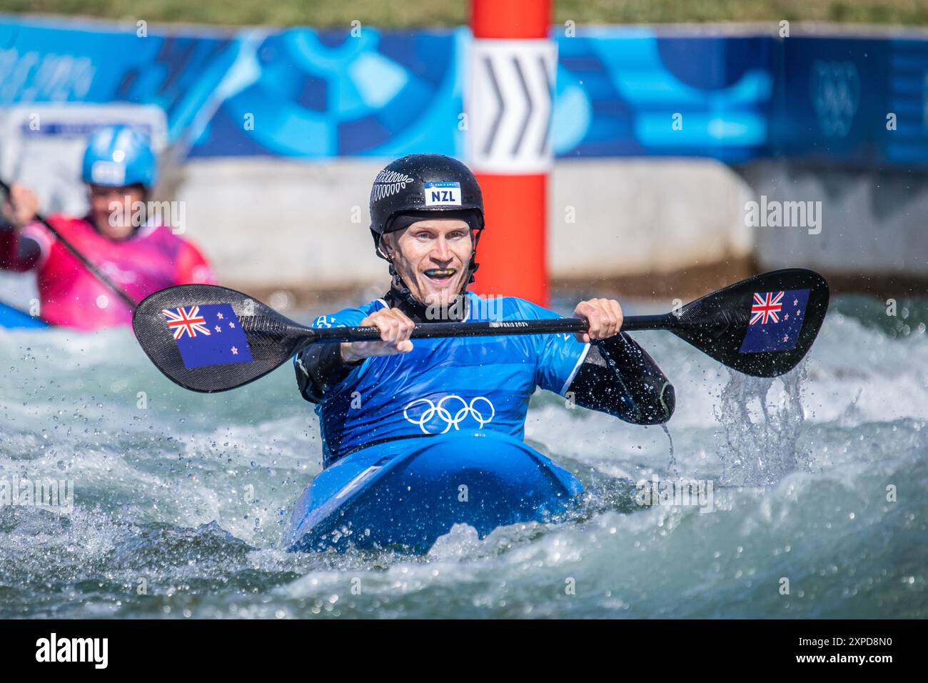 Finn Butcher (NZL) Gold medal, Canoe Slalom, Men's Kayak Cross Final ...