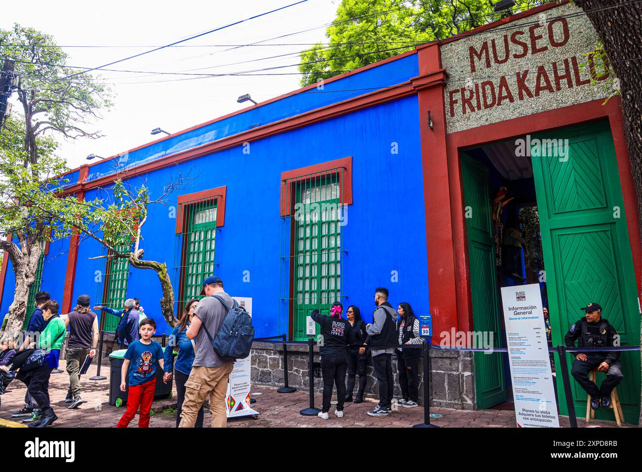 Frida Kahlo Museum in Coyoacán, one of Mexico City's most important tourist centers. (Photo by ...