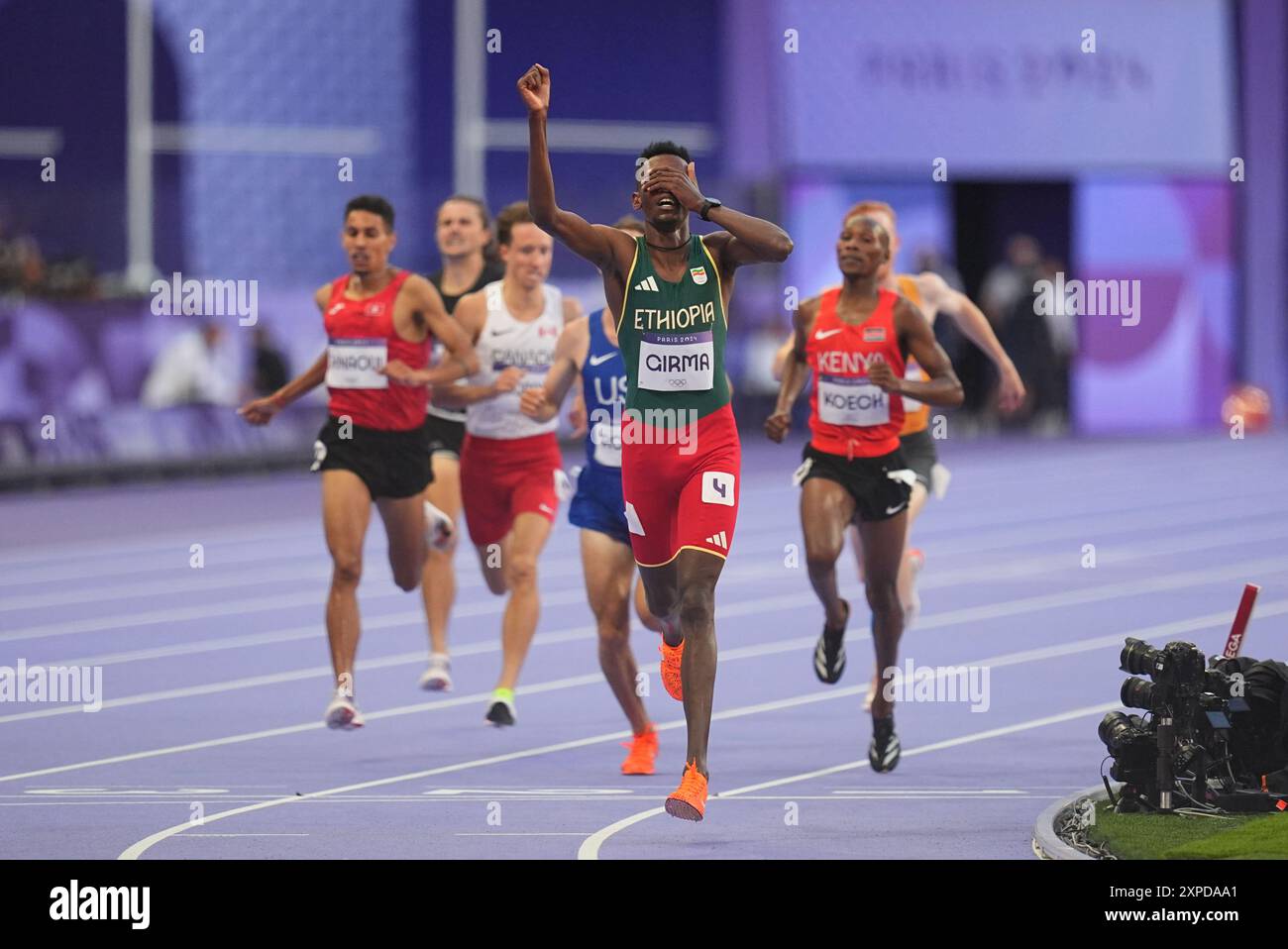 August 05 2024: Lamecha Girma (Ethiopia) competes during the Men's ...