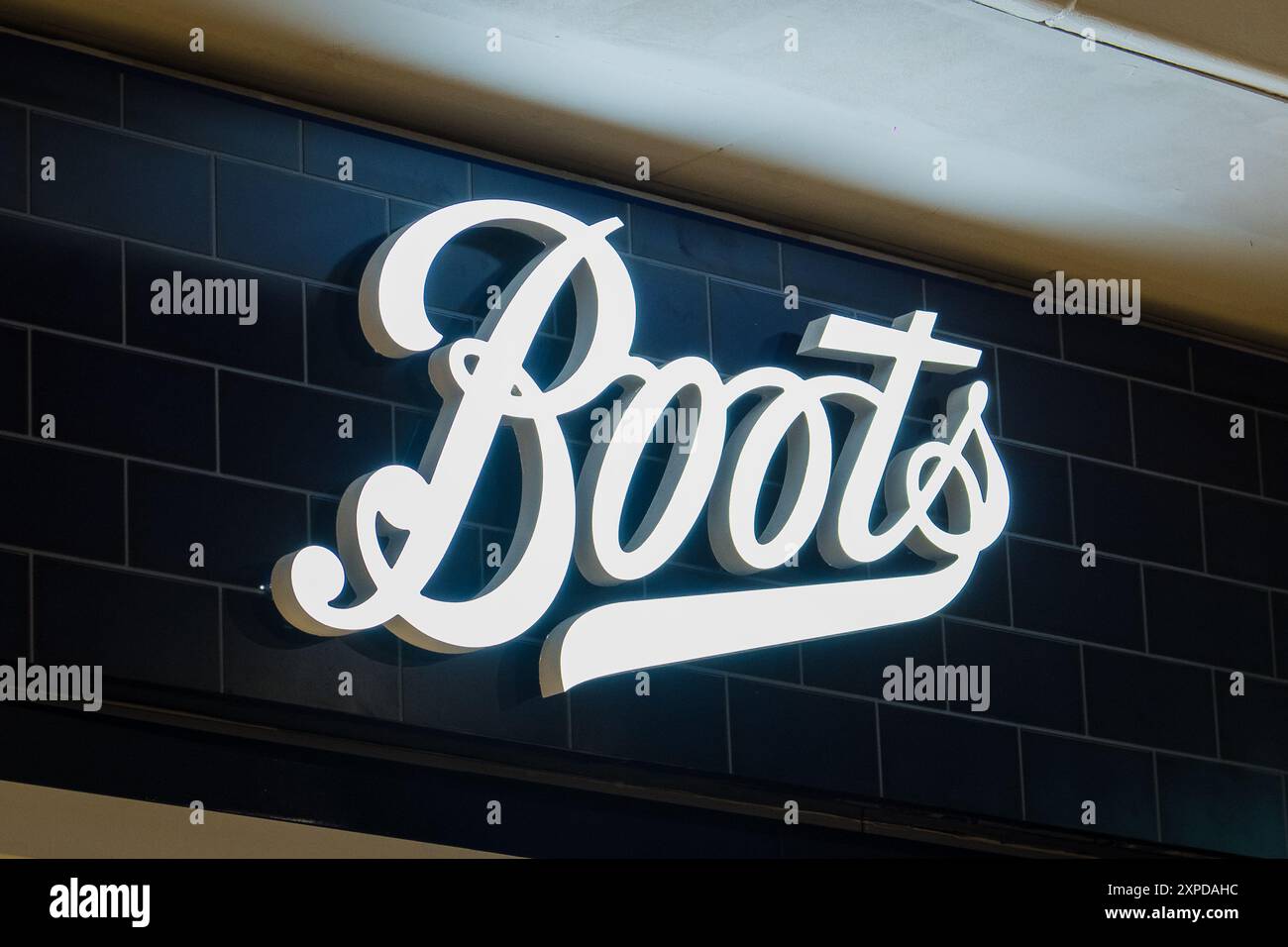 London, UK - July 26, 2024: Boots shop sign in London Stock Photo - Alamy