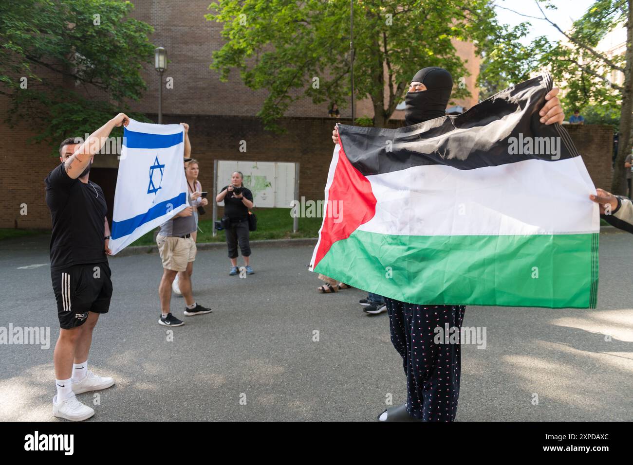 Seattle, USA. 12th May 2024. The United For Israel March gathered at ...