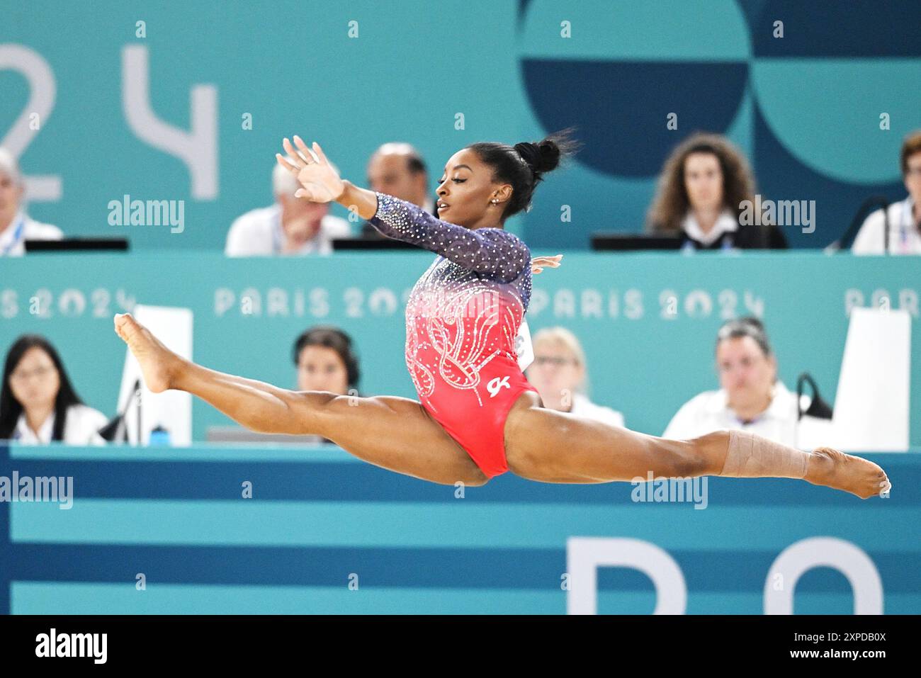 Paris, France. 5th Aug, 2024. Simone Biles of the United States ...