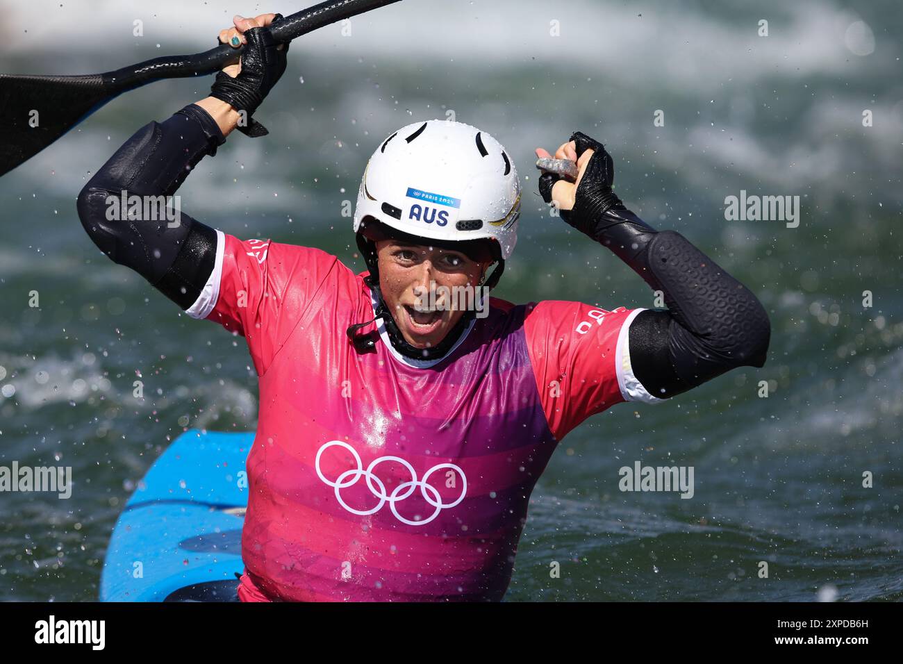 PARIS, FRANCE. 5th Aug, 2024. Noemie Fox of Team Australia celebrates ...