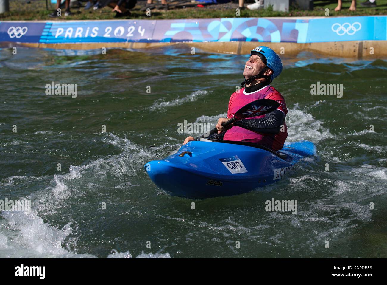 PARIS, FRANCE. 5th Aug, 2024. Joe Clarke of Team Great Britain reacts ...
