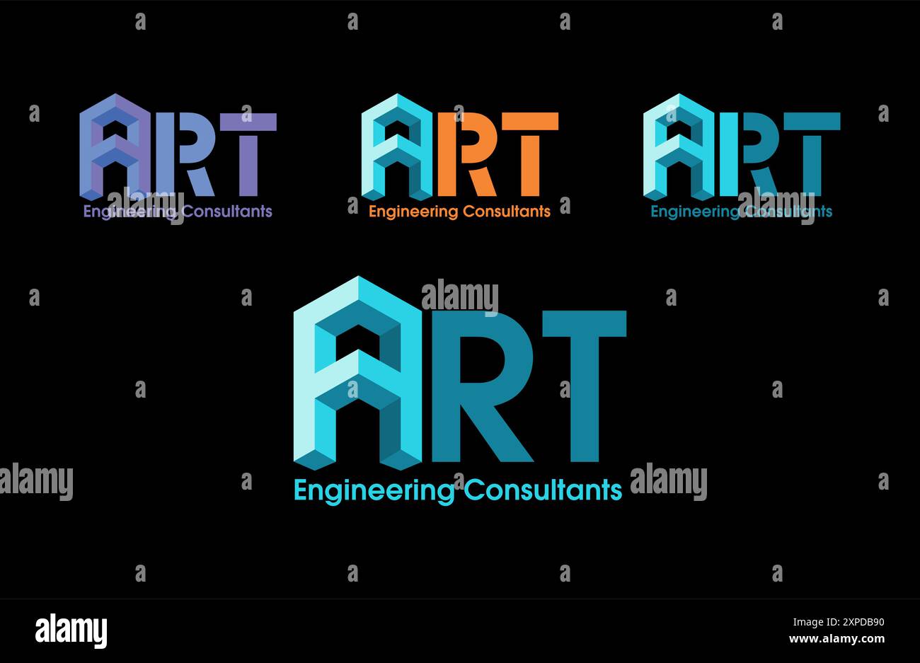 art logo template for consultants engineering design Stock Vector Image ...