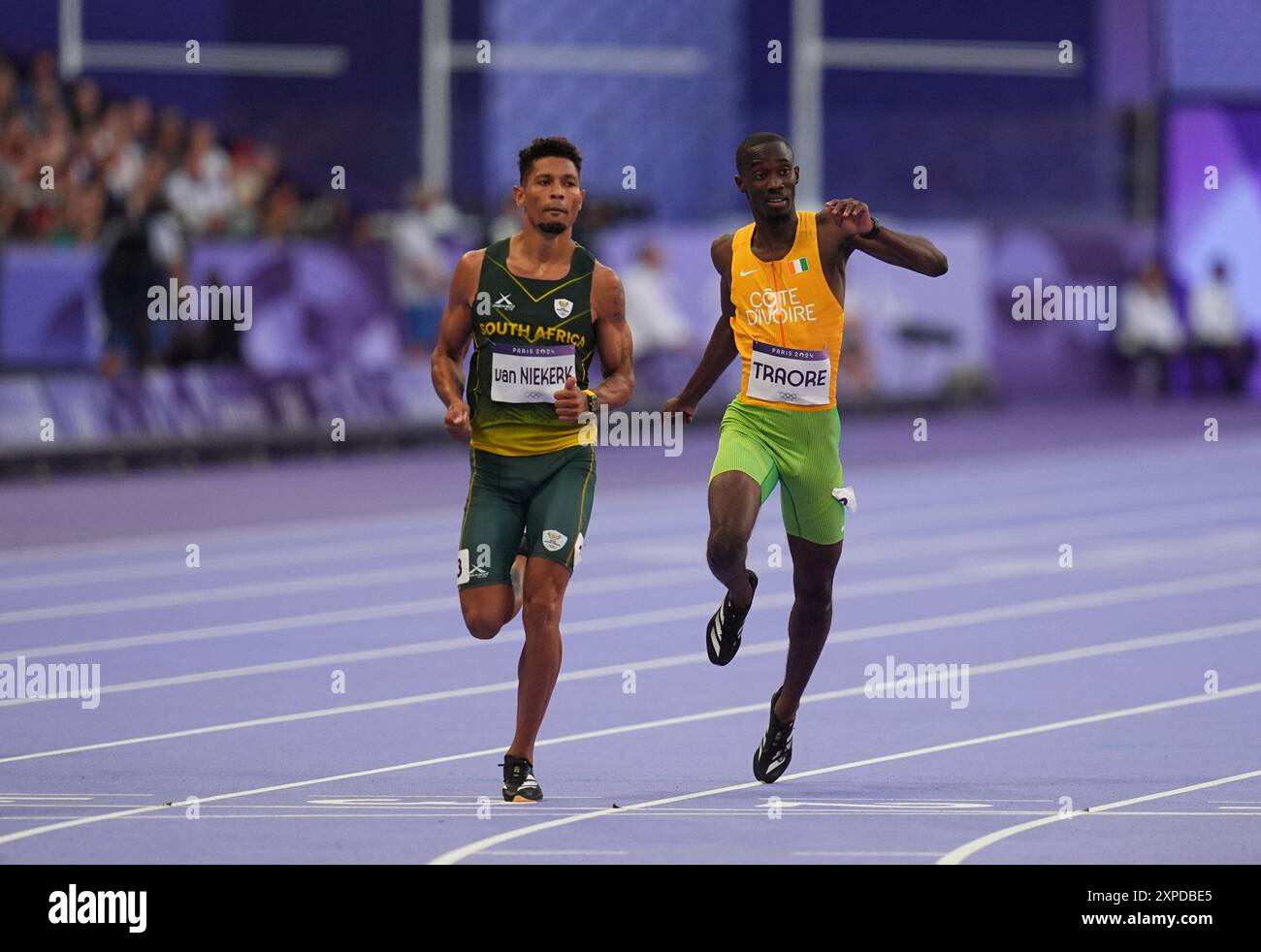 August 05 2024: Wayde van Niekerk (South Africa) competes during the ...